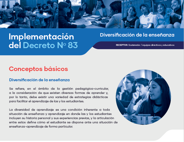 Decreto N° 83 Respuesta educativa a la diversidad | educarchile